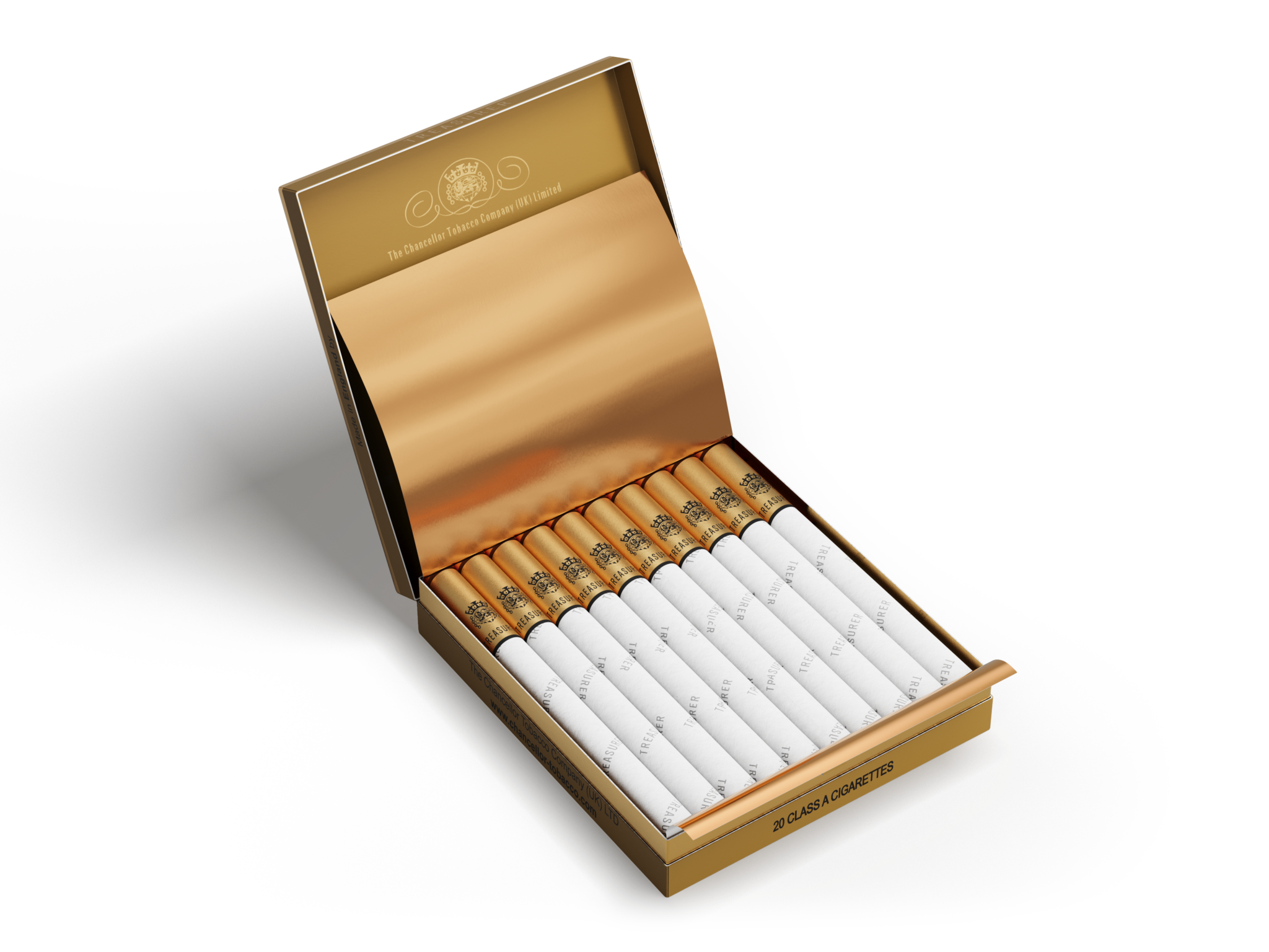 TREASURER Luxury Gold Cigarettes