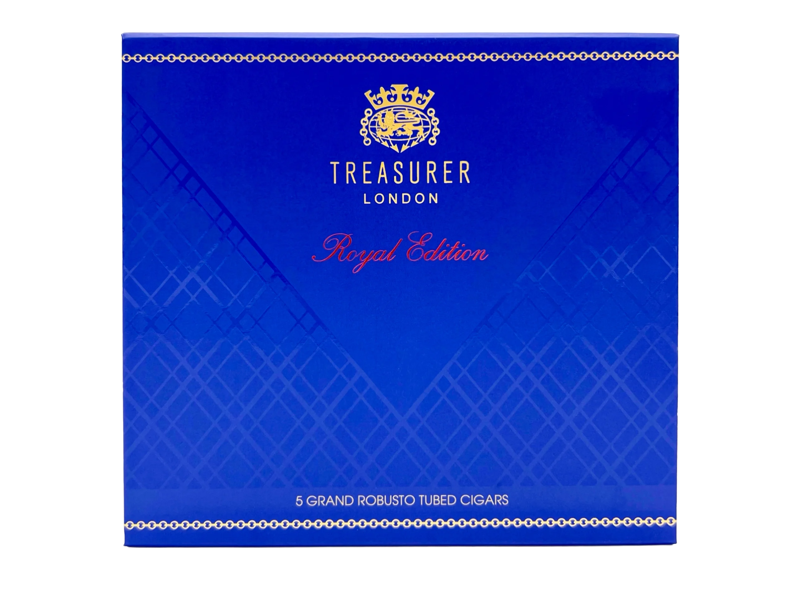 Grand Robusto Royal Edition - 5 Blue Tubed Cigar Gift Box - TreasurerUSA